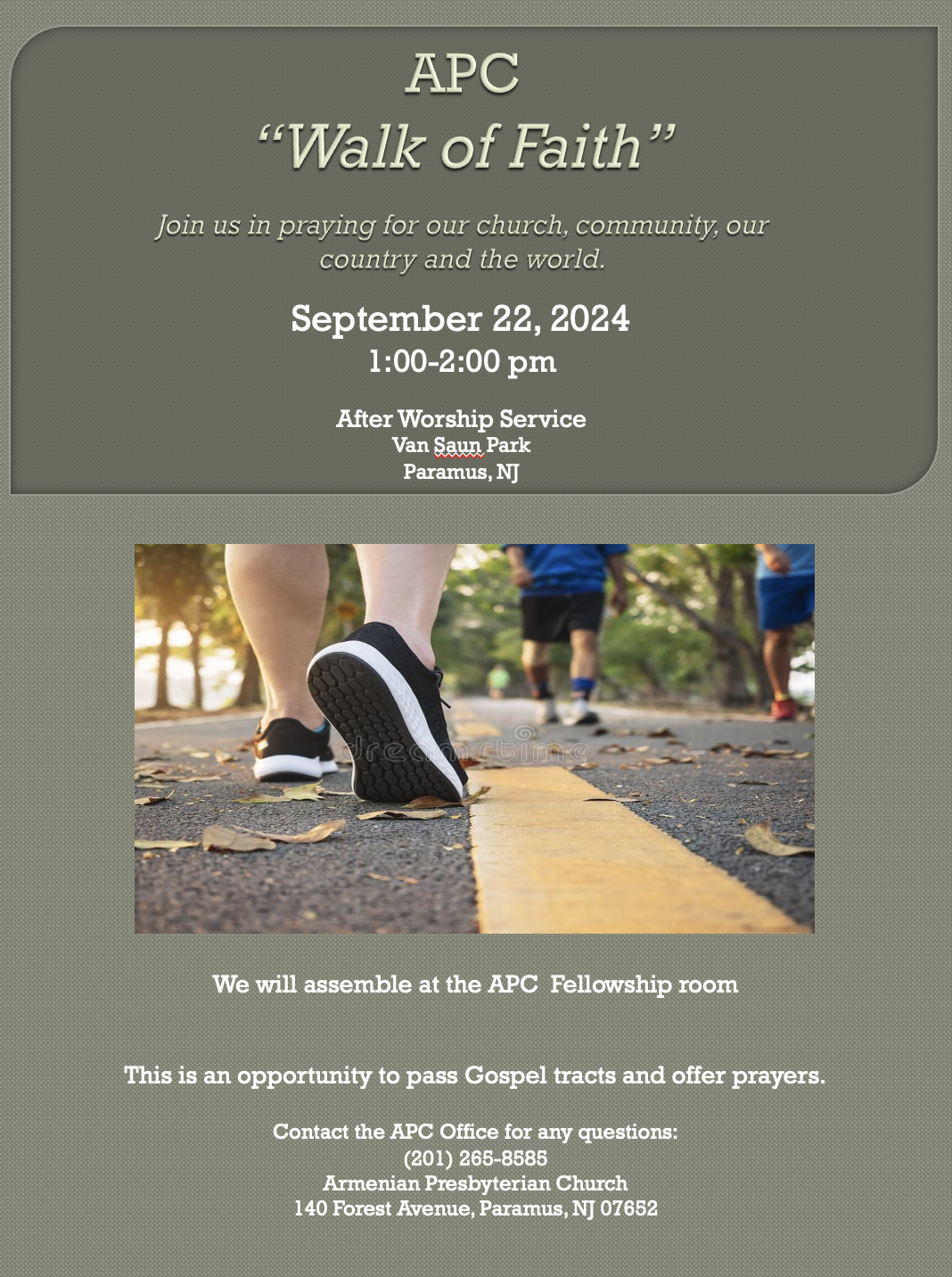 APC Missions 2024: September 22 Prayer Walk - Armenian Presbyterian Church